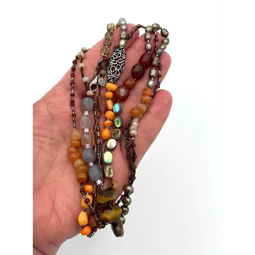 Silpada | Jewelry | Silpada Sterling Silver Spice Box Necklace 5 Agate ...